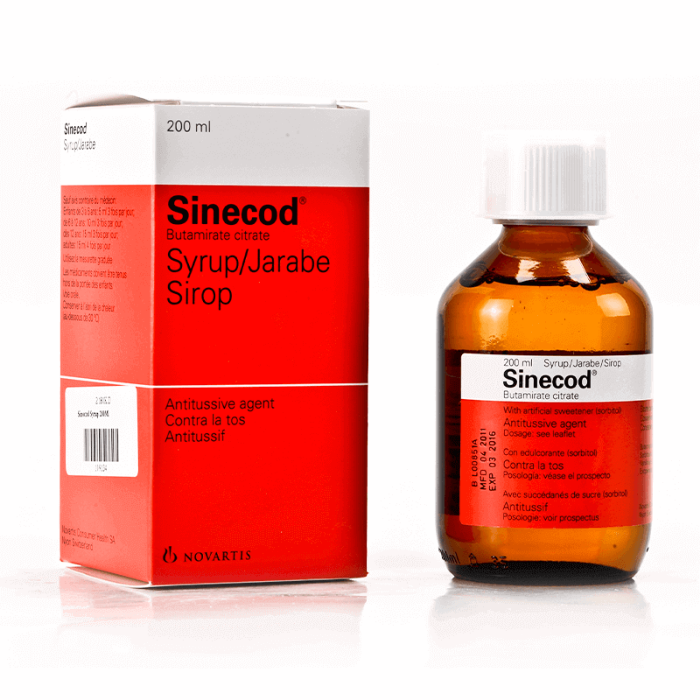 SINECOD SYRUP 200 ML | Rosh Medical Company